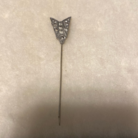 Jewelry | Vintage Stick Pin Fishon Silverite Rhinestones | Poshmark